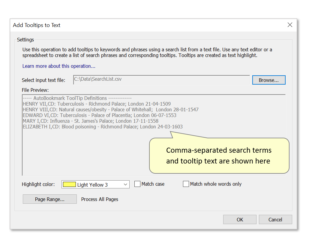 Add Tooltips To Pdf Documents Via A Text Search 