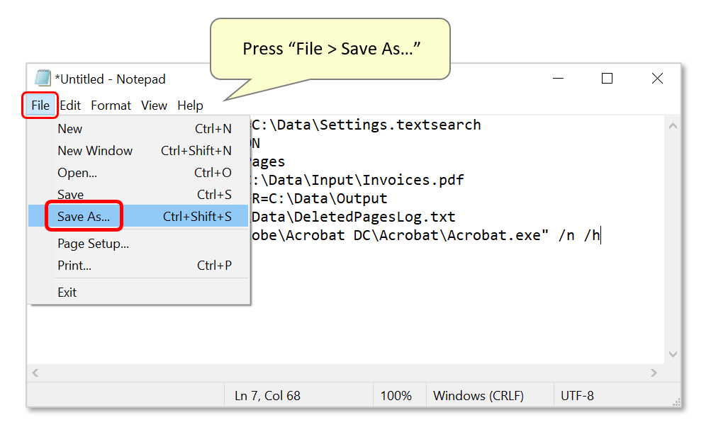 Deleting Pages Via A Text Search With A Command Line Bat File
