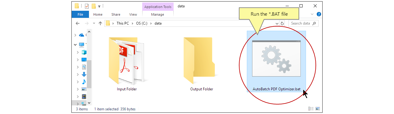 Batch-Optimizing of PDF Files