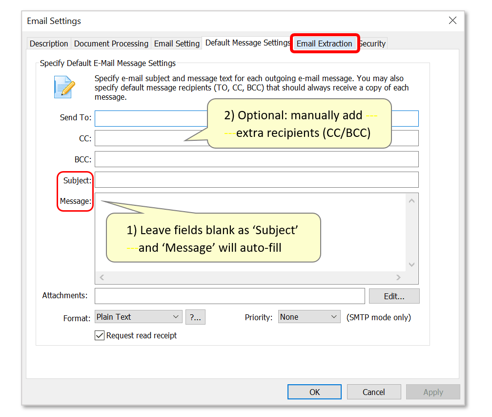 Assigning Emails via a Text Search using Keyword Extraction