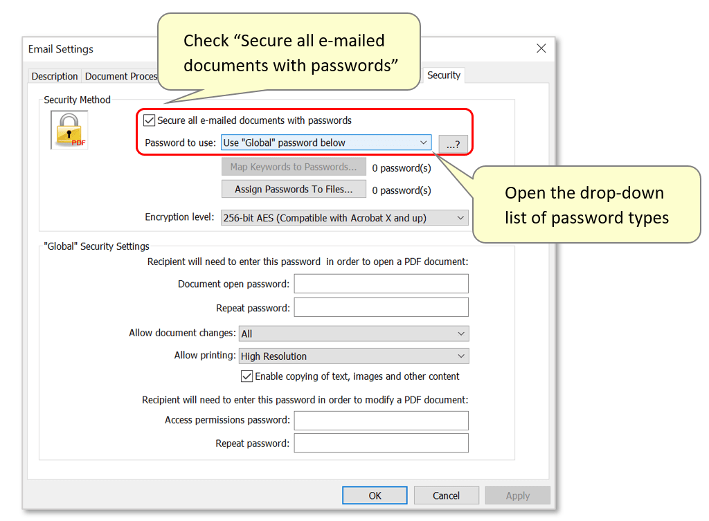 Using a Filename-to-password Mapping Table to Password-protect Emailed ...
