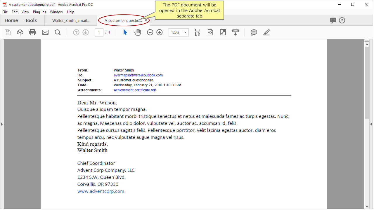Creating PDF Portfolio from *.MSG Files