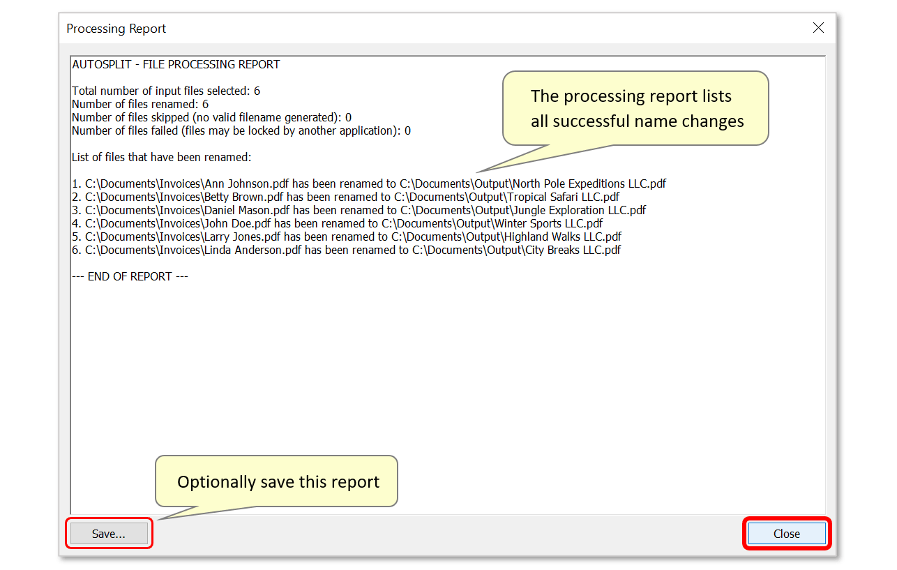 Using 'Search and Replace Rules' to Rename PDF Files
