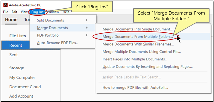 Merging Files From Multiple Folders Into Multiple PDF Files Using ...